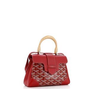 Goyard | Bags | Goyard Saigon Top Handle Bag Coated Canvas With Leather ...